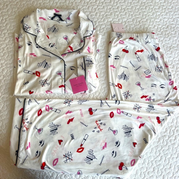 kate spade | Intimates & Sleepwear | Nwt Plus X Kate Spade Printed ...